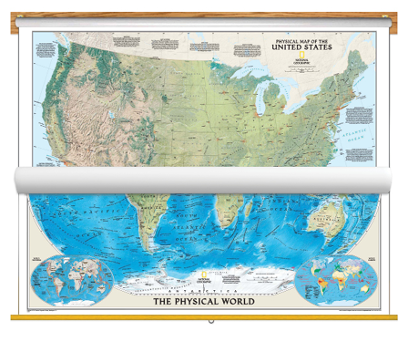 Physical Map Of The World