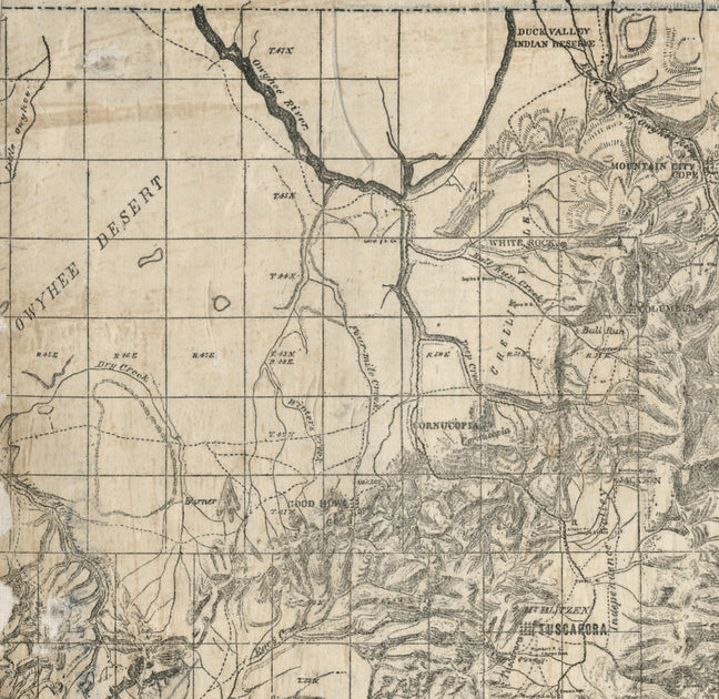 Map of Elko County, Nevada, 1894 – American Map Store