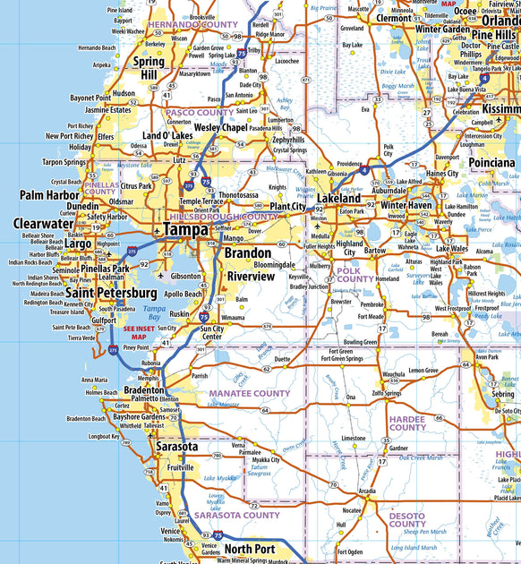 Florida by Topographic Maps – American Map Store