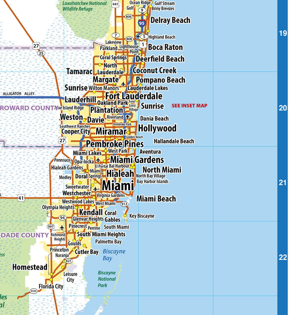 Florida by Topographic Maps – American Map Store