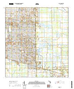USGS US Topo 7.5-minute map for Alva SE FL 2021 – American Map Store
