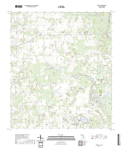 US Topo 7.5-minute map for Bascom FLGA – American Map Store