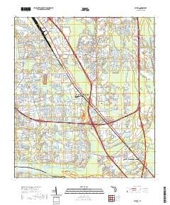 USGS US Topo 7.5-minute map for Bayard FL 2021 – American Map Store