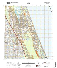 USGS US Topo 7.5-minute map for Beverly Beach FL 2021 – American Map Store