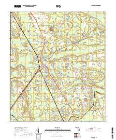 USGS US Topo 7.5-minute map for Callahan FL 2021 – American Map Store