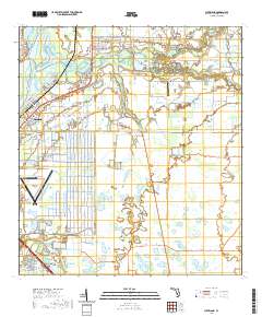 USGS US Topo 7.5-minute map for Cleveland FL 2021 – American Map Store