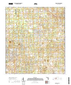 USGS US Topo 7.5-minute map for Cotton Plant FL 2021 – American Map Store