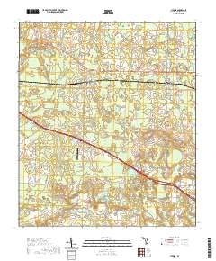USGS US Topo 7.5-minute map for Cypress FL 2021 – American Map Store