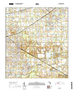 USGS US Topo 7.5-minute map for Dover FL 2021 – American Map Store
