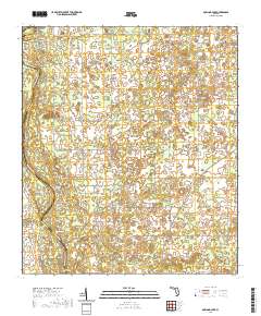 USGS US Topo 7.5-minute map for Dowling Park FL 2021 – American Map Store