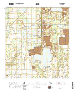 USGS US Topo 7.5-minute map for Duette FL 2021 – American Map Store