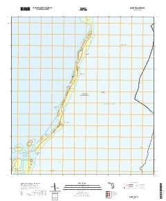 USGS US Topo 7.5-minute map for Elliott Key FL 2021 – American Map Store