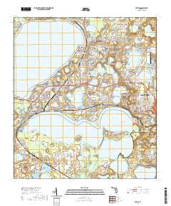USGS US Topo 7.5-minute map for Eustis FL 2021 – American Map Store