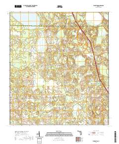 USGS US Topo 7.5-minute map for Flemington FL 2021 – American Map Store