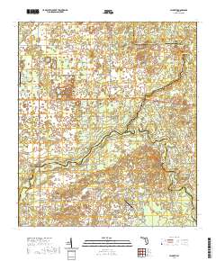 USGS US Topo 7.5-minute map for Hildreth FL 2021 – American Map Store
