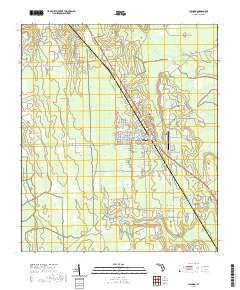 USGS US Topo 7.5-minute map for Hilliard FL 2021 – American Map Store