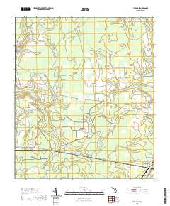 USGS US Topo 7.5-minute map for Hilliard SW FL 2021 – American Map Store