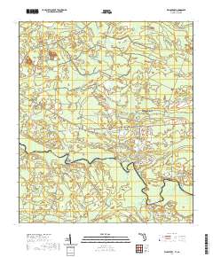 USGS US Topo 7.5-minute map for Kings Ferry FLGA 2021 – American Map Store