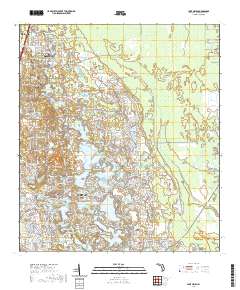 USGS US Topo 7.5-minute map for Lake Helen FL 2021 – American Map Store