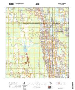 USGS US Topo 7.5-minute map for Lake Louisa SW FL 2021 – American Map Store