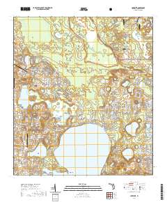 USGS US Topo 7.5-minute map for Lake Weir FL 2021 – American Map Store
