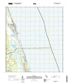USGS US Topo 7.5-minute map for Matanzas Inlet FL 2021 – American Map Store