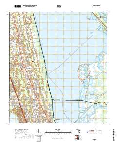 USGS US Topo 7.5-minute map for Mims FL 2021 – American Map Store