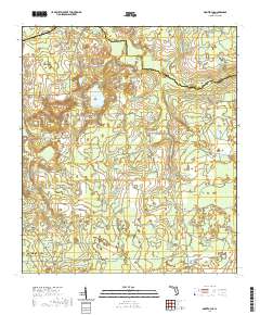 USGS US Topo 7.5-minute map for Monteocha FL 2021 – American Map Store