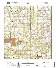 USGS US Topo 7.5-minute map for Nichols FL 2021 – American Map Store