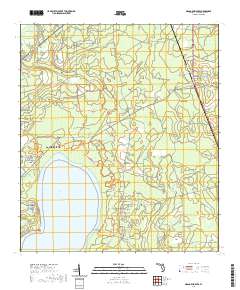 USGS US Topo 7.5-minute map for Orange Heights FL 2021 – American Map Store