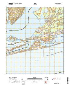 USGS US Topo 7.5-minute map for Perdido Bay FLAL 2021 – American Map Store