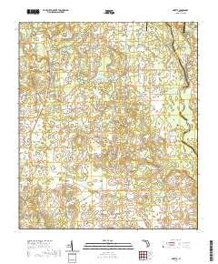 USGS US Topo 7.5-minute map for Pinetta FL 2021 – American Map Store