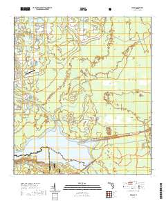 USGS US Topo 7.5-minute map for Rodman FL 2021 – American Map Store
