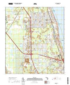 USGS US Topo 7.5-minute map for Sharpes FL 2021 – American Map Store