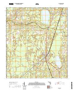 USGS US Topo 7.5-minute map for Waldo FL 2021 – American Map Store