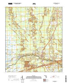 USGS US Topo 7.5-minute map for Yankeetown FL 2021 – American Map Store