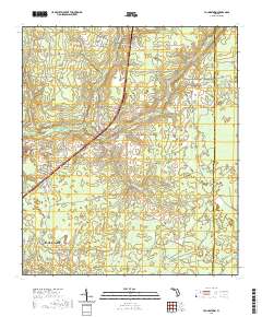 USGS US Topo 7.5-minute map for Youngstown FL 2021 – American Map Store