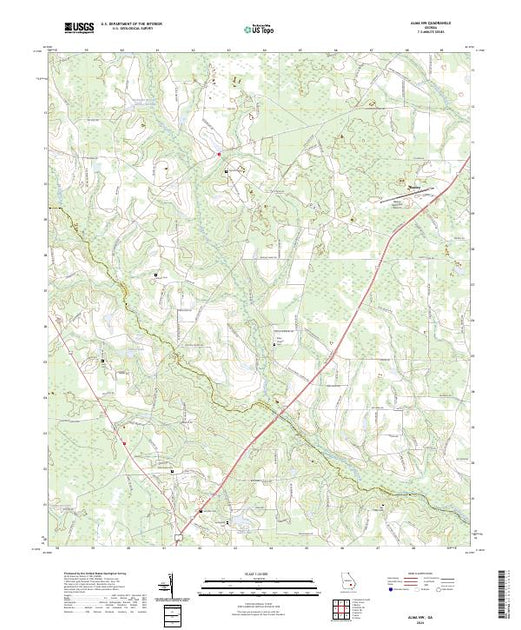 US Topo 7.5-minute map for Alma NW GA – American Map Store
