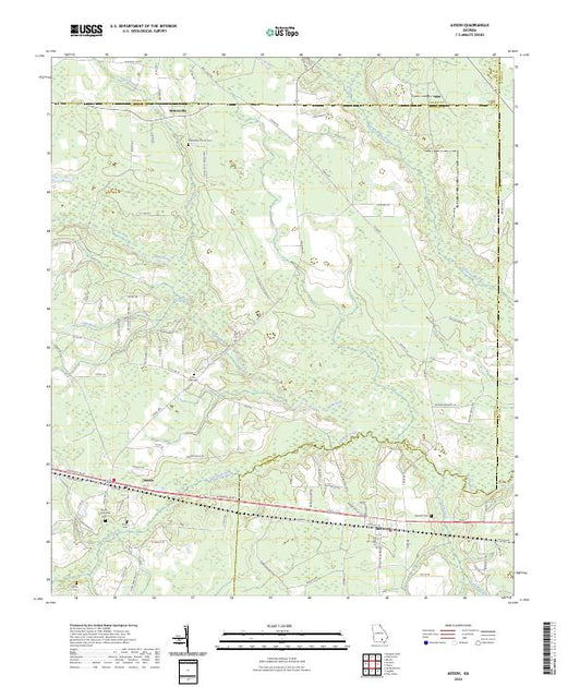 US Topo 7.5-minute map for Axson GA – American Map Store