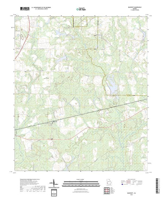 US Topo 7.5-minute map for Bancroft GA – American Map Store