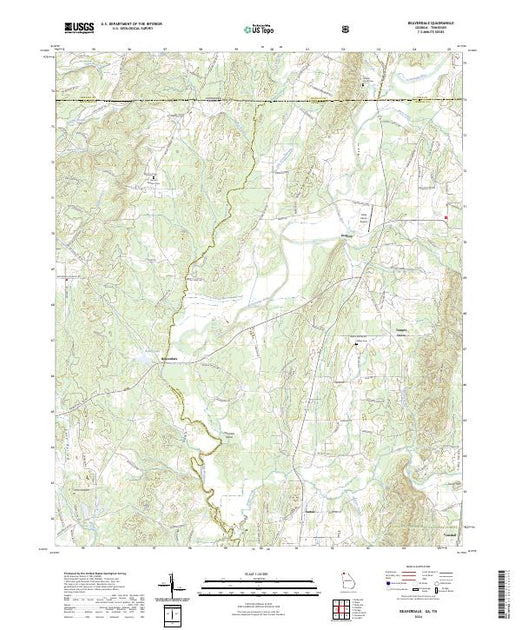 US Topo 7.5-minute map for Beaverdale GATN – American Map Store