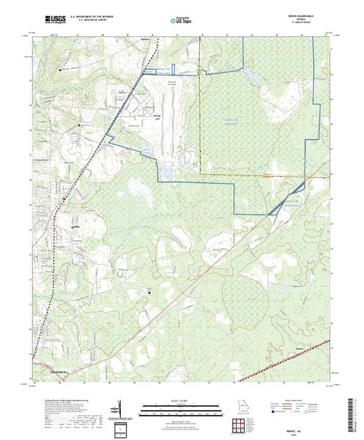 US Topo 7.5-minute map for Bemiss GA – American Map Store