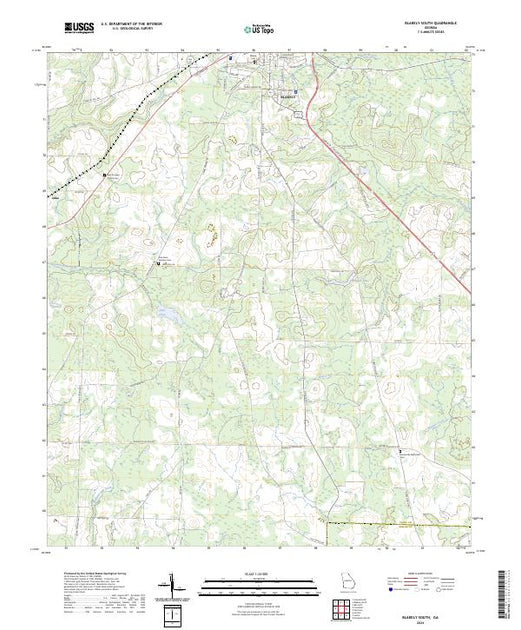 US Topo 7.5-minute map for Blakely South GA – American Map Store