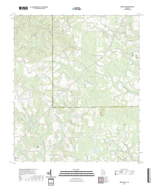 US Topo 7.5-minute map for Broxton NE GA – American Map Store