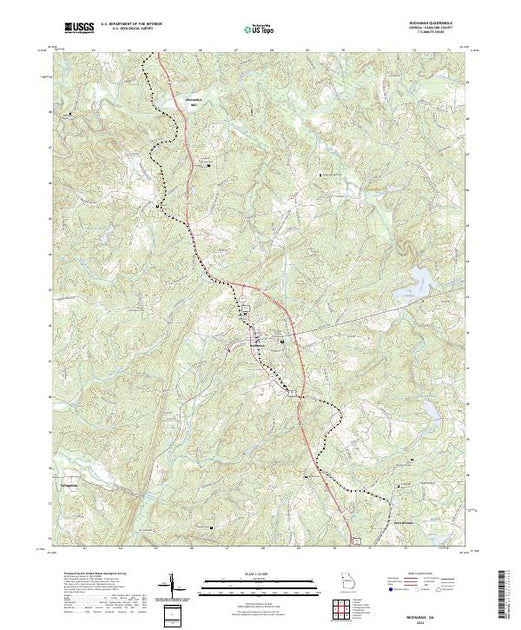 US Topo 7.5-minute map for Buchanan GA – American Map Store