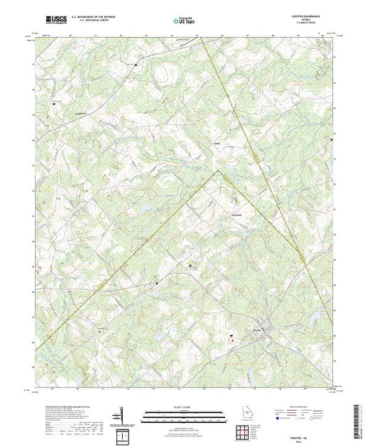 US Topo 7.5-minute map for Chester GA – American Map Store