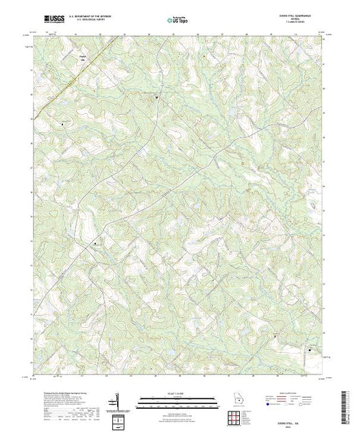 US Topo 7.5-minute map for Cooks Still GA – American Map Store