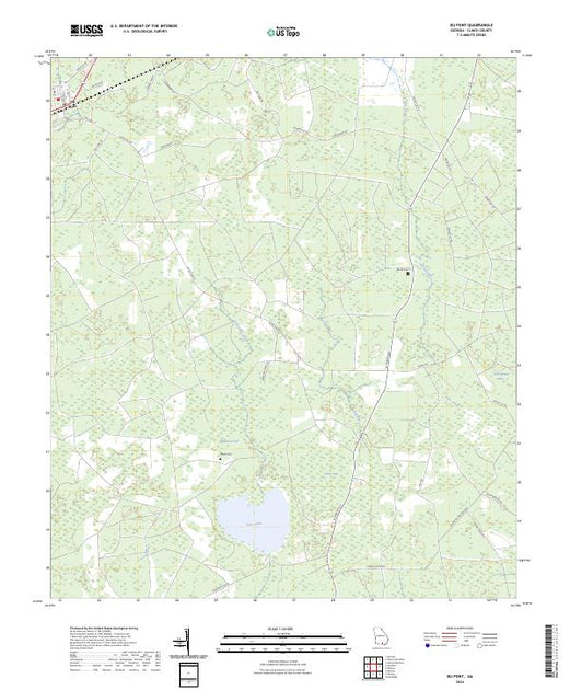 US Topo 7.5-minute map for Du Pont GA – American Map Store