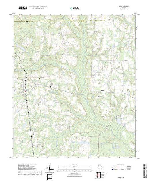 US Topo 7.5-minute map for Edison GA – American Map Store