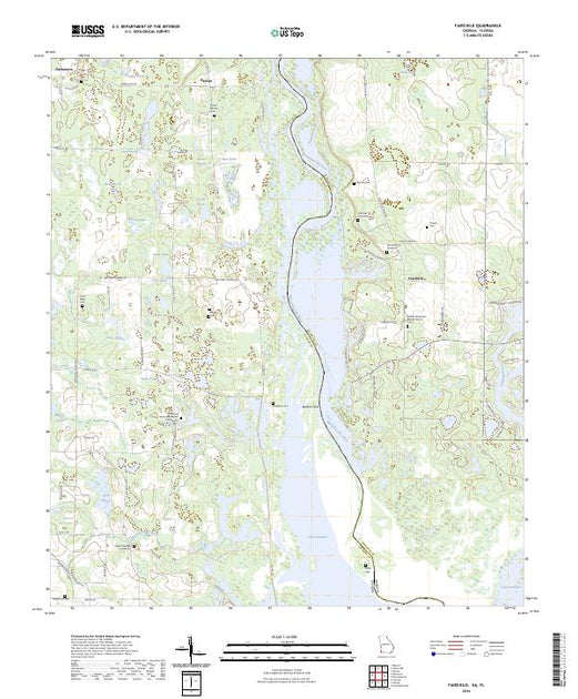 US Topo 7.5-minute map for Fairchild GAFL – American Map Store